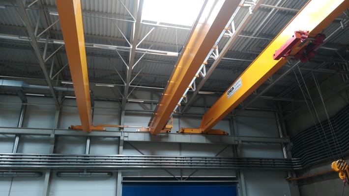 Mostové jeřáby GJMJ 25t/31,425m a GDMJ 2,5t+2,5t/31,425m pro ...